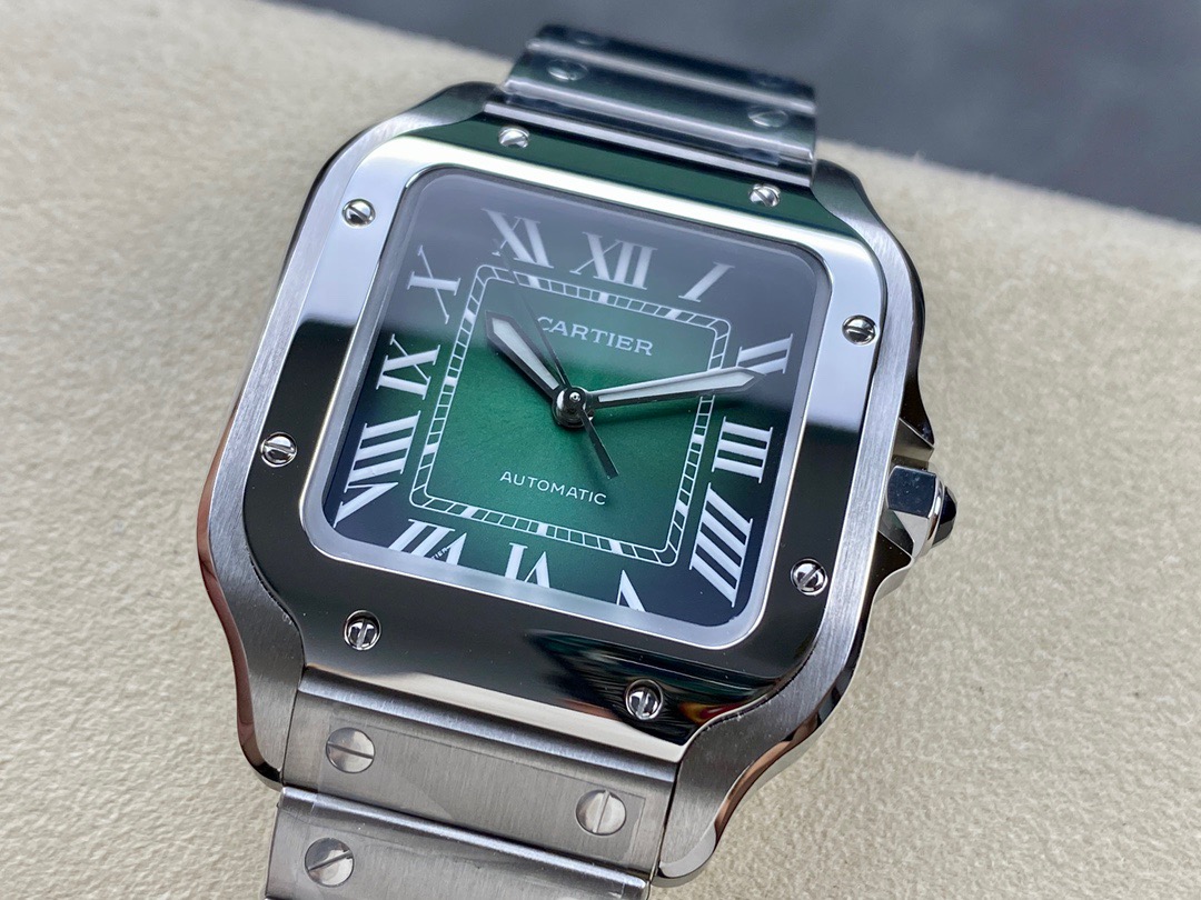 BV Factory Cartier Santos Large Model Men's Mechanical Watch Detailed ...